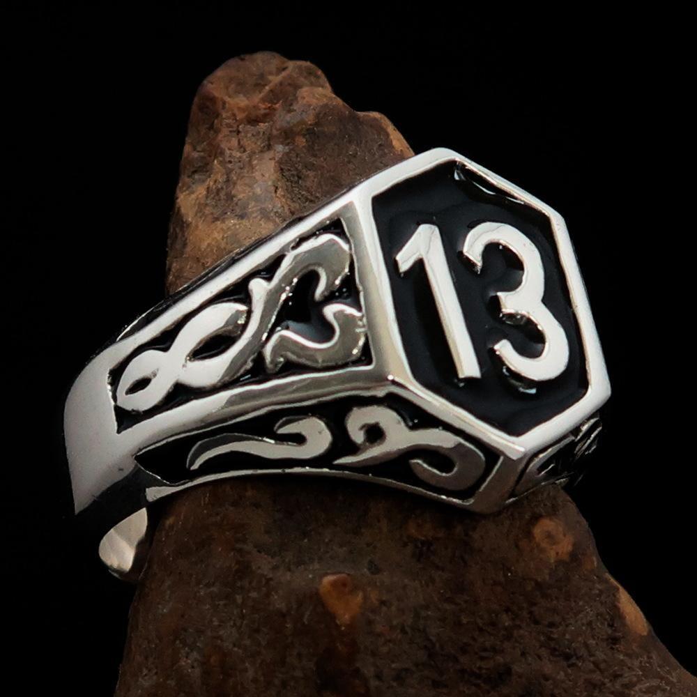 Number 13 Rings - Lucky Biker Rings for Bikers - SkullRingShop ...